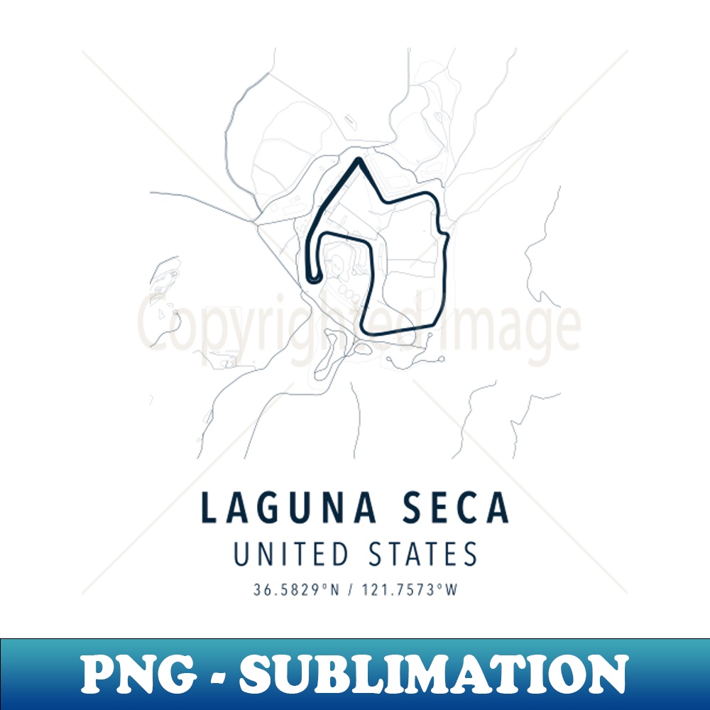 laguna seca simple map - Artistic Sublimation Digital File - | Inspire ...