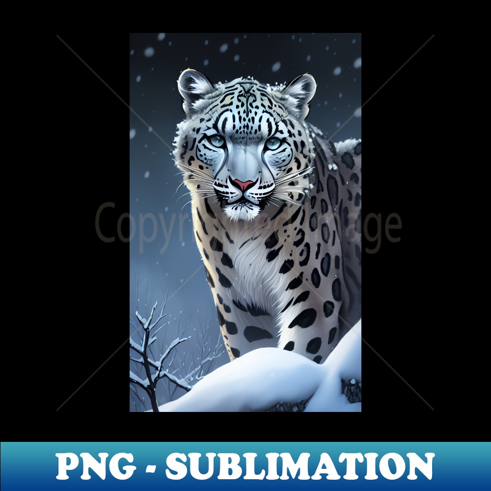 snow leopard - Artistic Sublimation Digital File - Bring You - Inspire ...