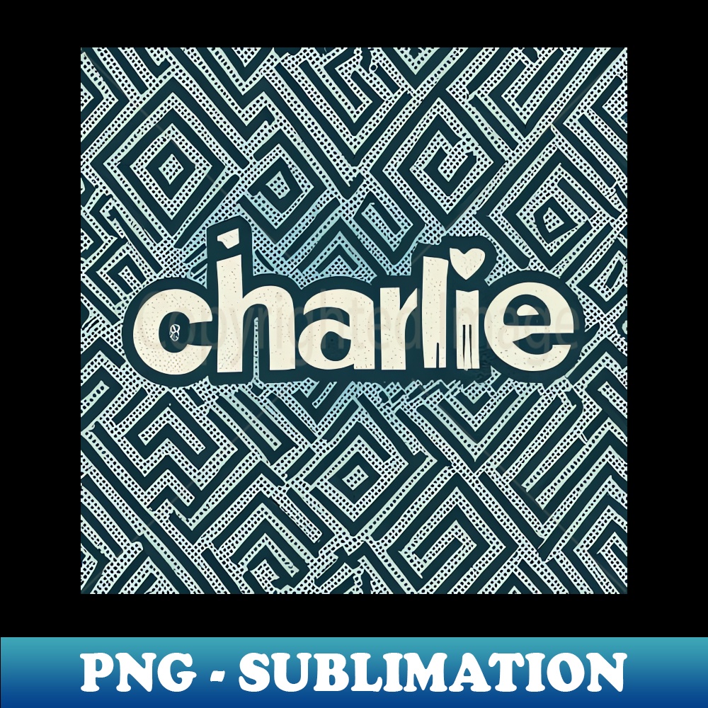 Charlie - Personalized Name Tag Artistry - PNG Transparent D | Inspire ...