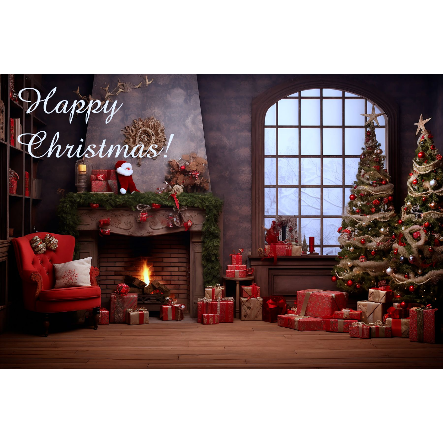 Christmas cards. Digital Printable Postcards - Inspire Uplift