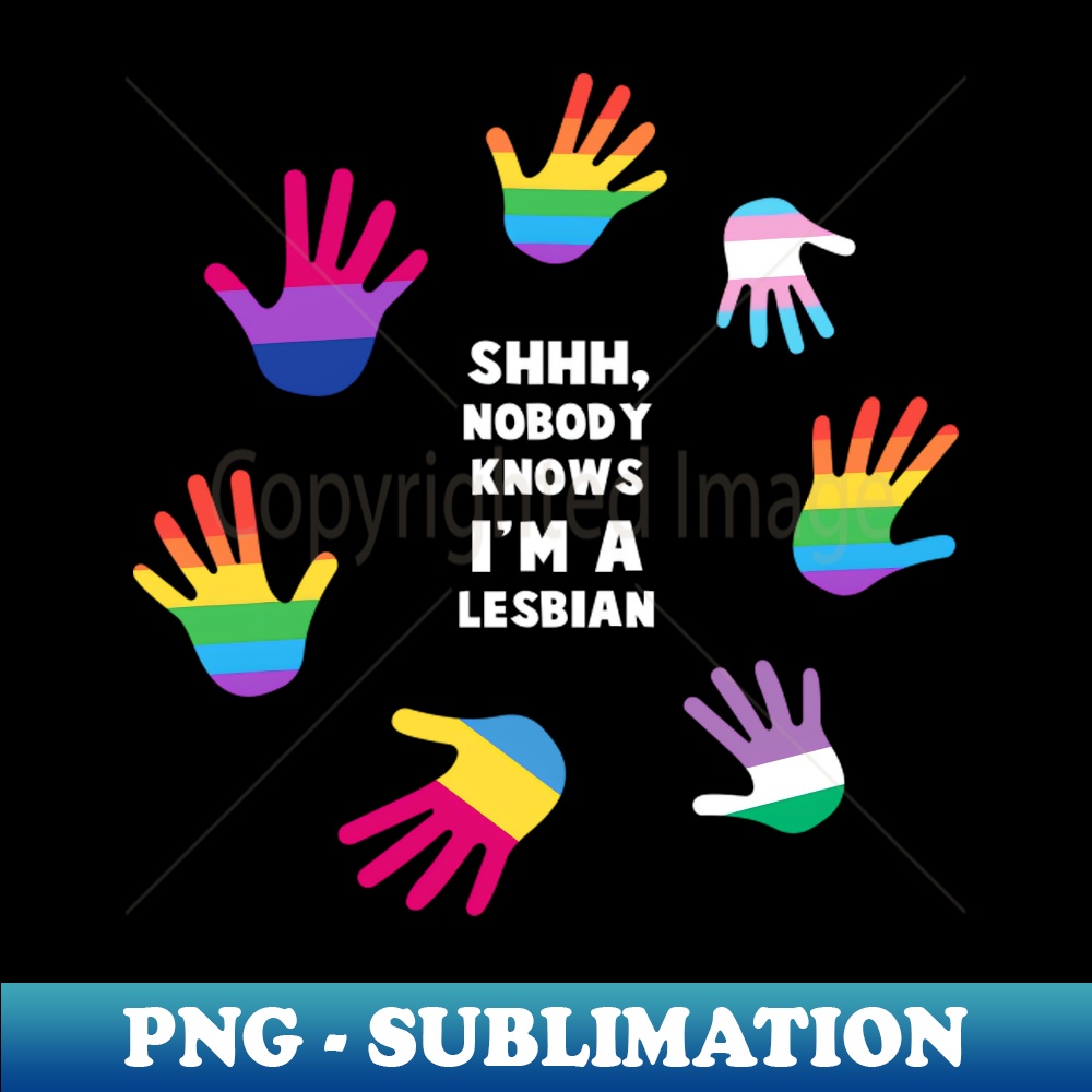 Shhh Nobody Knows Im A Lesbian Shirt LGBT Gay Pride Tee LGB | Inspire ...