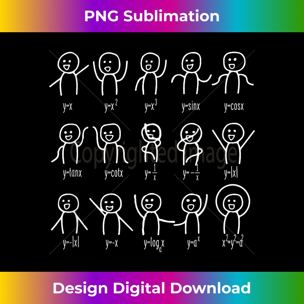 Algebra Dance Funny Graph Figures Math Equation - Deluxe PNG | Inspire ...