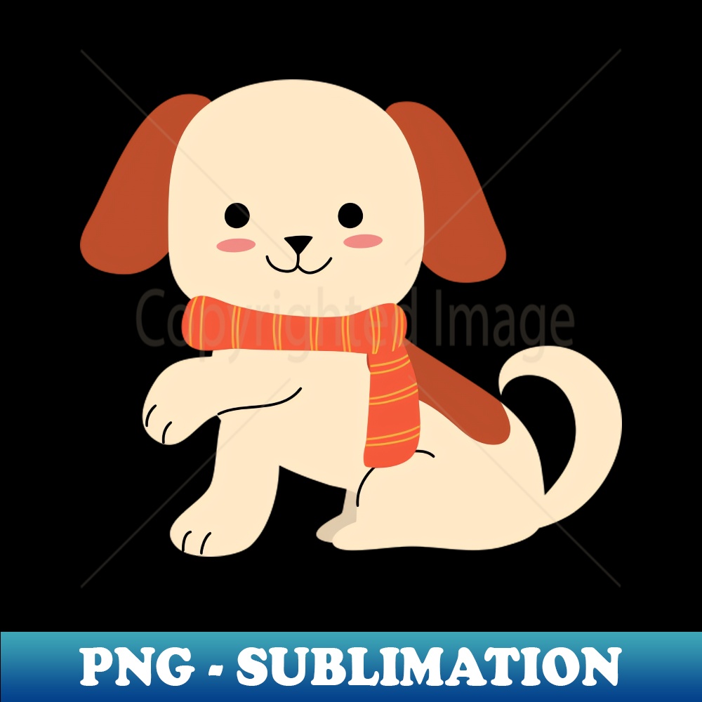 Cute Dog With a Scarf - Exclusive Sublimation Digital File - | Inspire ...