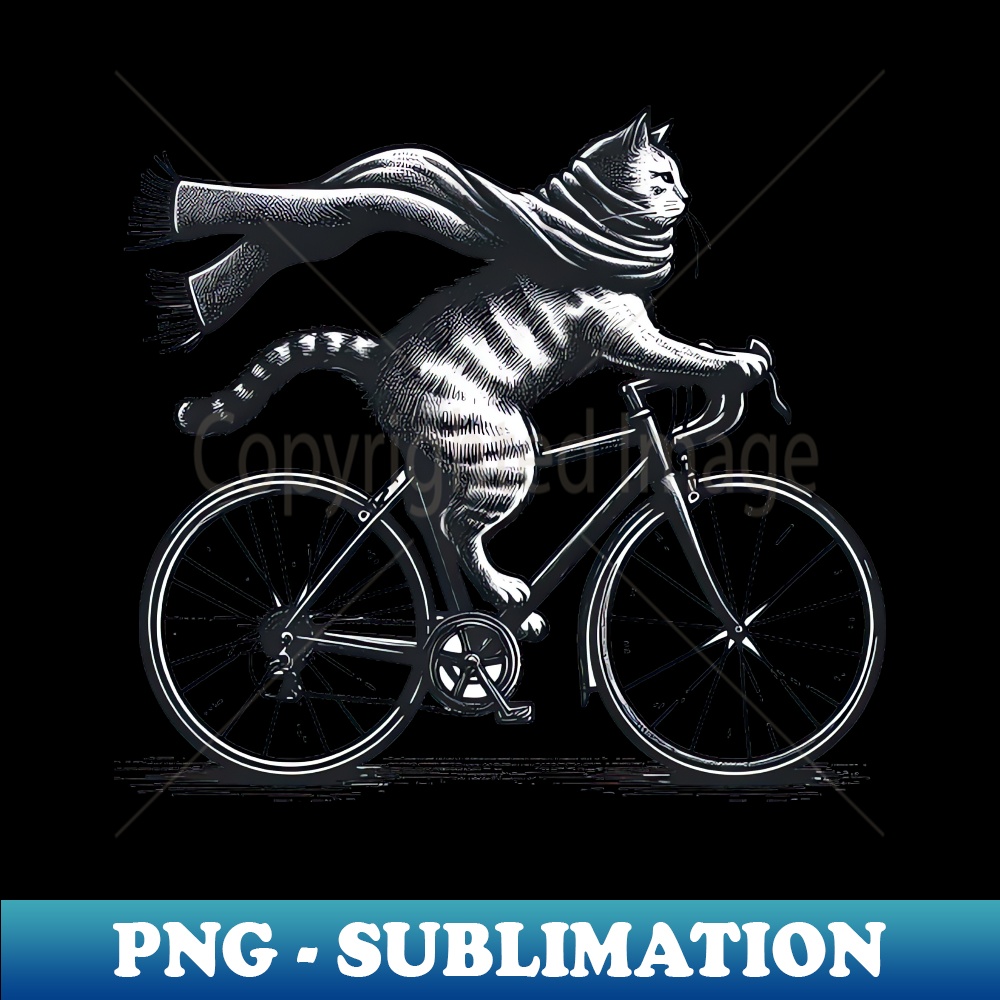 Cycling cat - Premium Sublimation Digital Download - Bring Y | Inspire ...