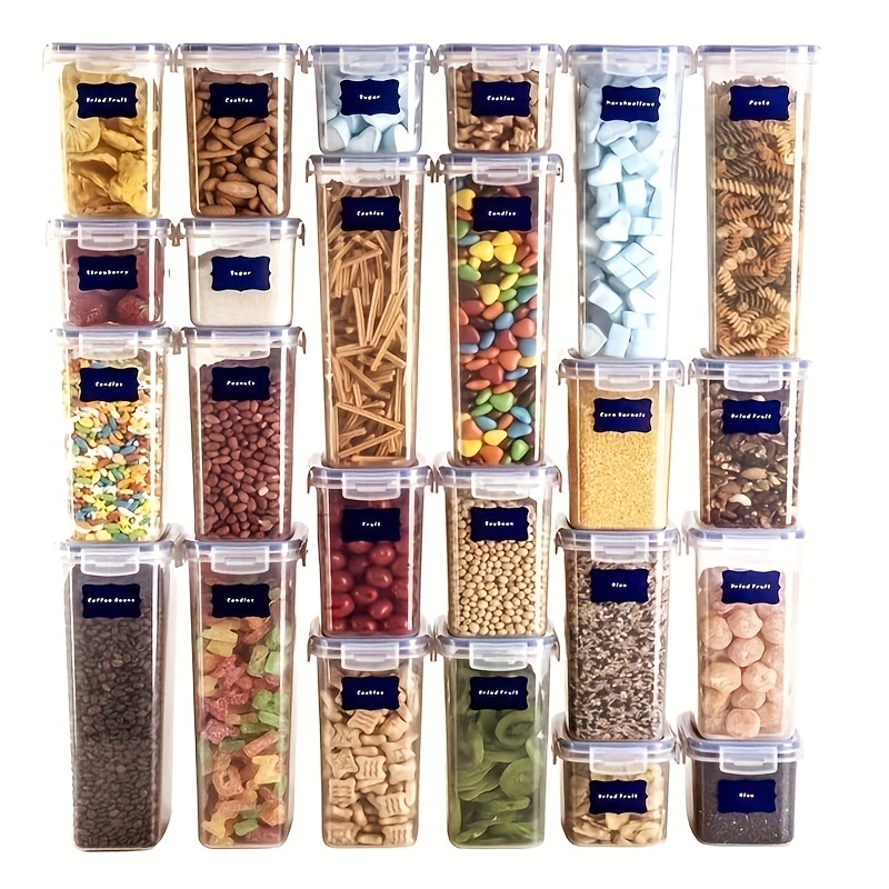 36pcs Reusable Food Storage Container Labels with Pen - Wate | Inspire ...