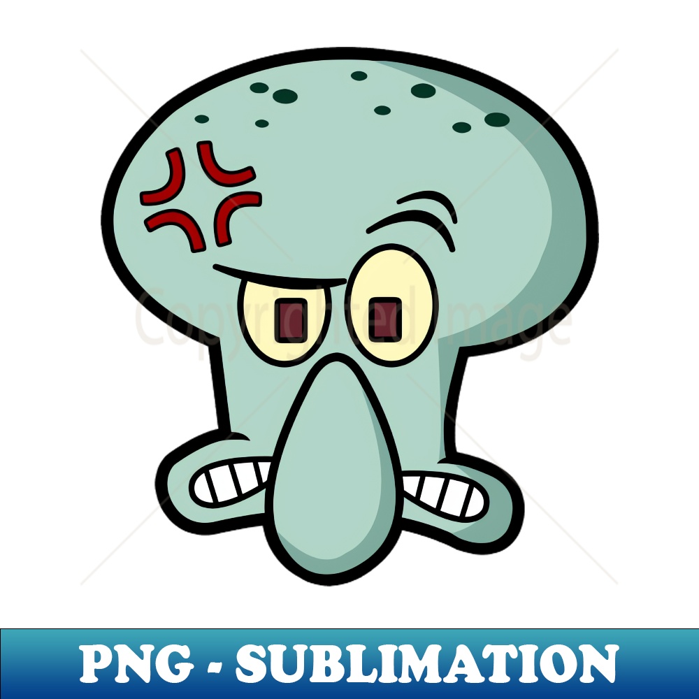 Angry Squidward Face - Instant Sublimation Digital Download | Inspire ...