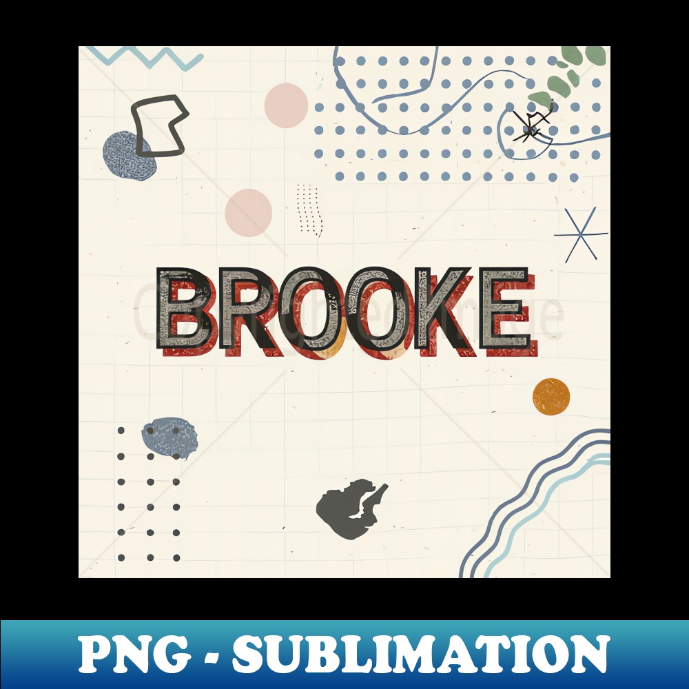 Brooke - Personalized Name Tag Artistry - Instant Sublimatio | Inspire ...