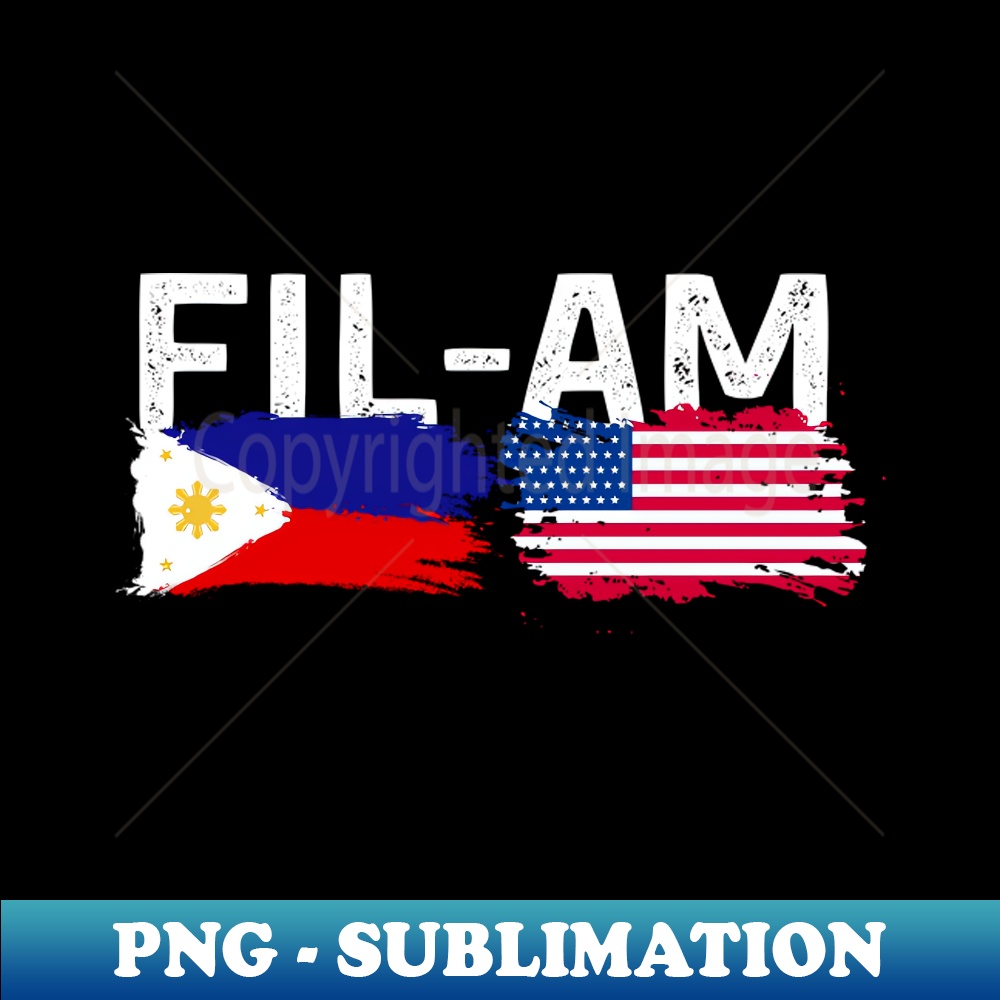 FIL-AM Filipino American w American Flag and Philippines Fla | Inspire ...