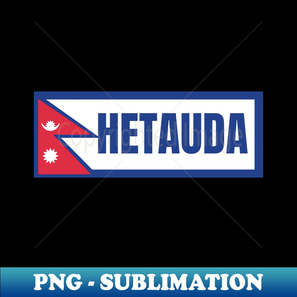 Hetauda City with Nepal Flag - PNG Transparent Sublimation D | Inspire Uplift