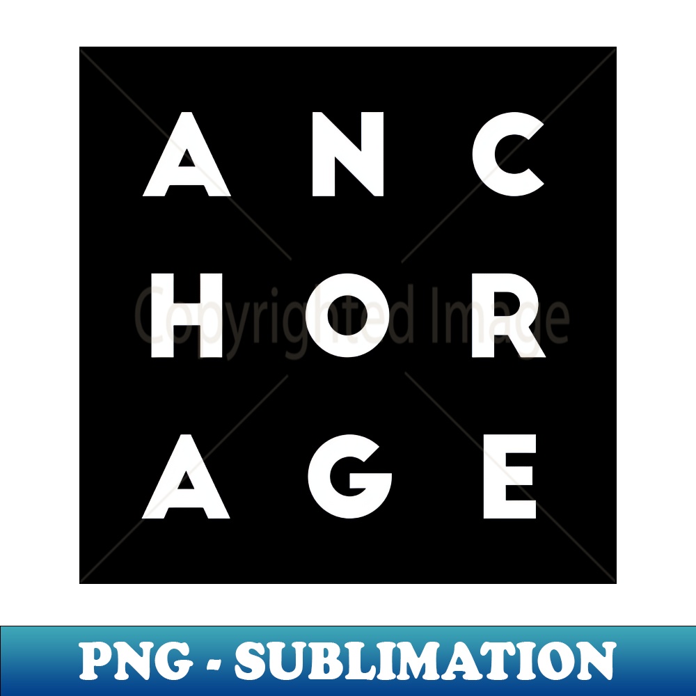 Anchorage Black square letters - PNG Transparent Sublimatio | Inspire ...