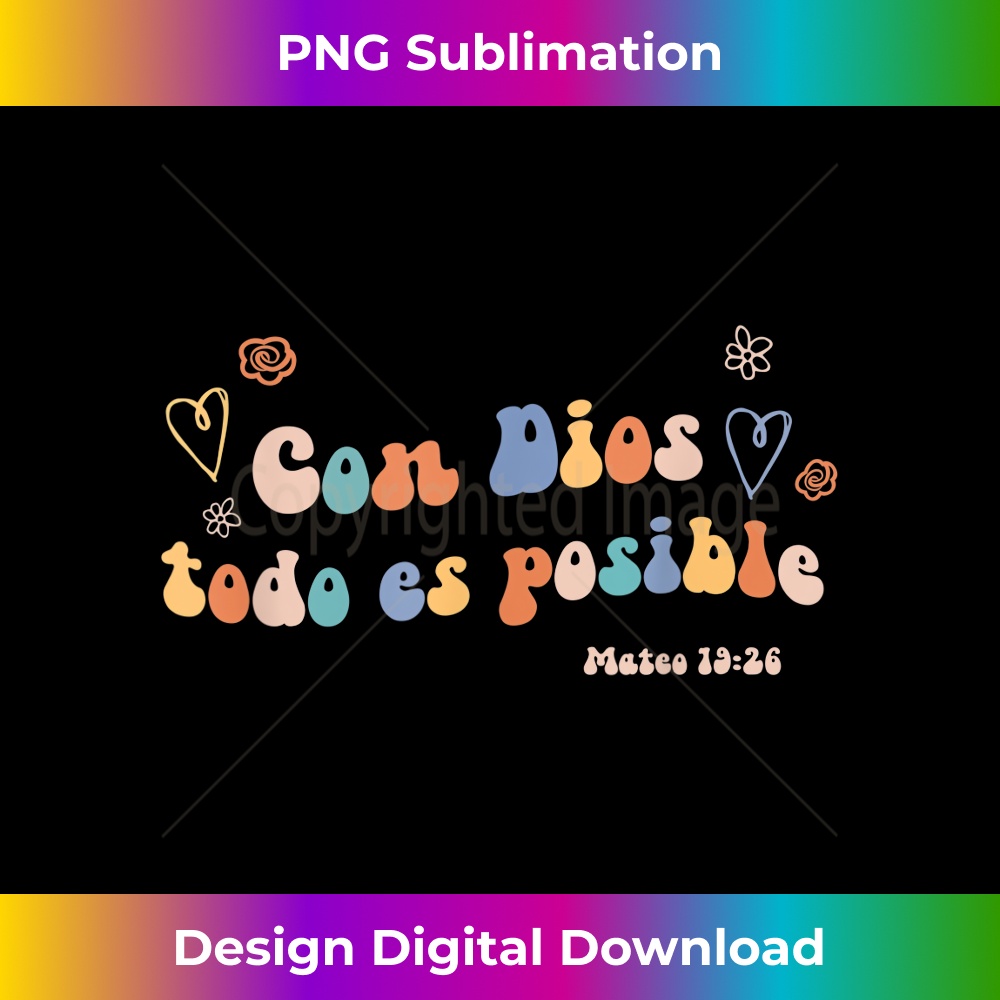 Con Dios Todo Es Posible Spanish Bible Verse Quote - Edgy S - Inspire ...