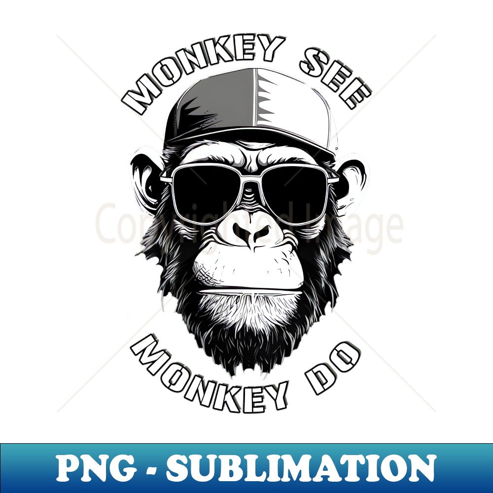 The monkey - PNG Transparent Sublimation File - Vibrant and | Inspire ...