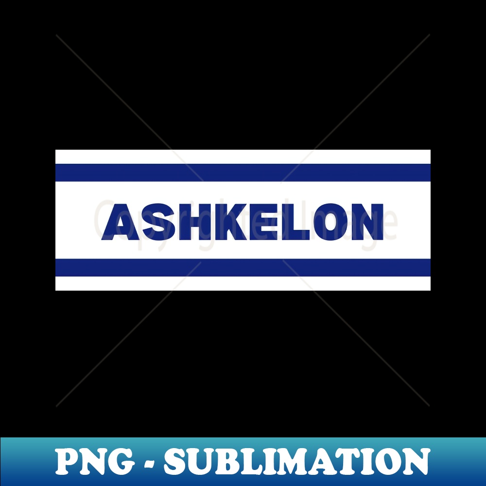 Ashkelon City in Israel Flag Colors - PNG Transparent Sublim | Inspire ...