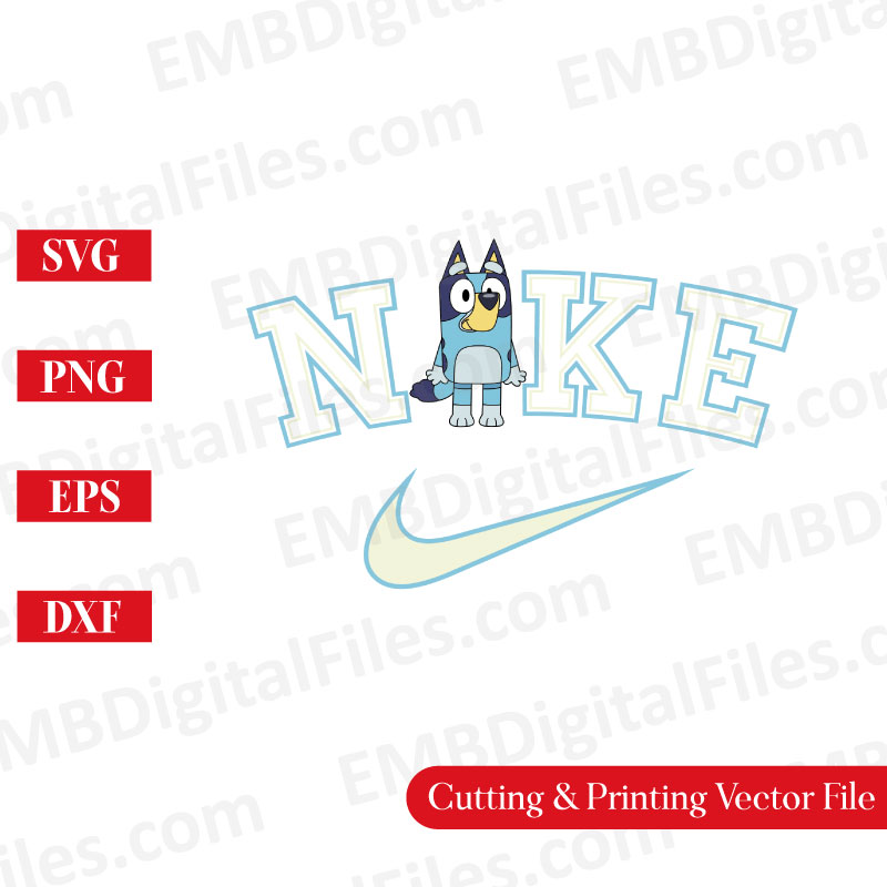 Bluey Svg file, Sad nike png, Birthday Gifts, Bluey Christma | Inspire ...