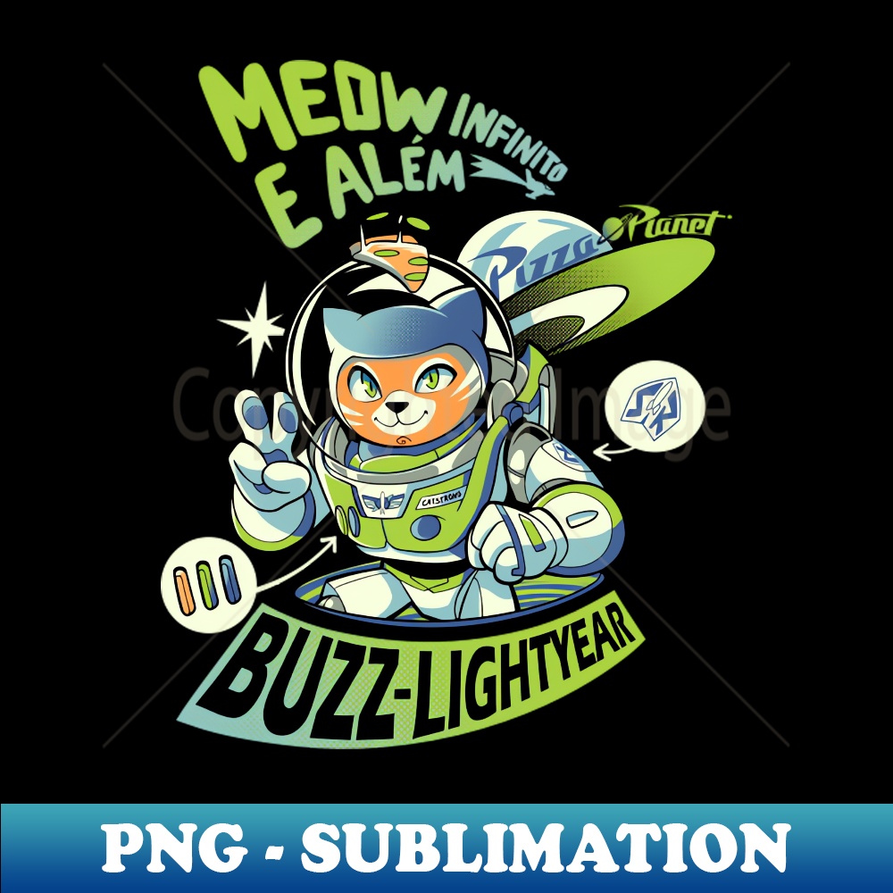 Cat Lightyear - PNG Transparent Digital Download File for Su - Inspire ...