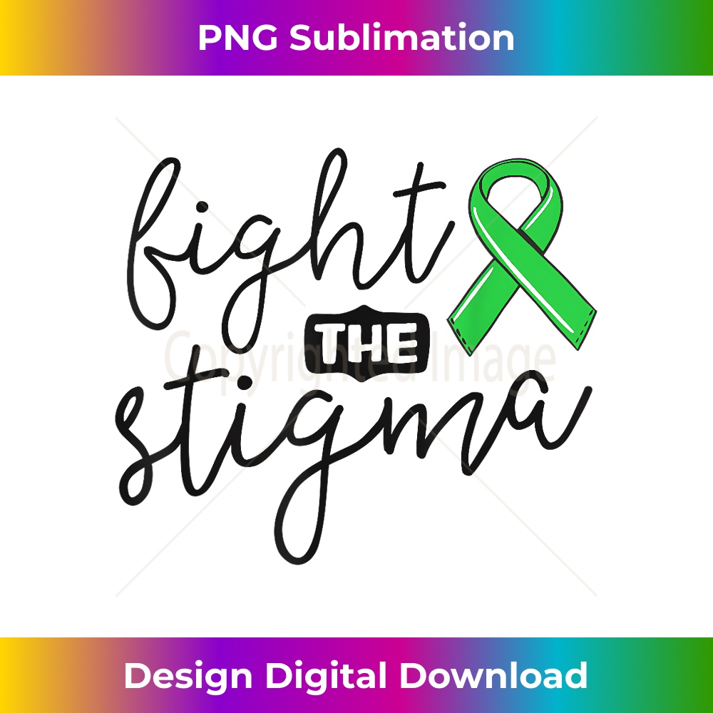 Fight The Stigma Mental Health Awareness Green Ribbon - Besp | Inspire ...