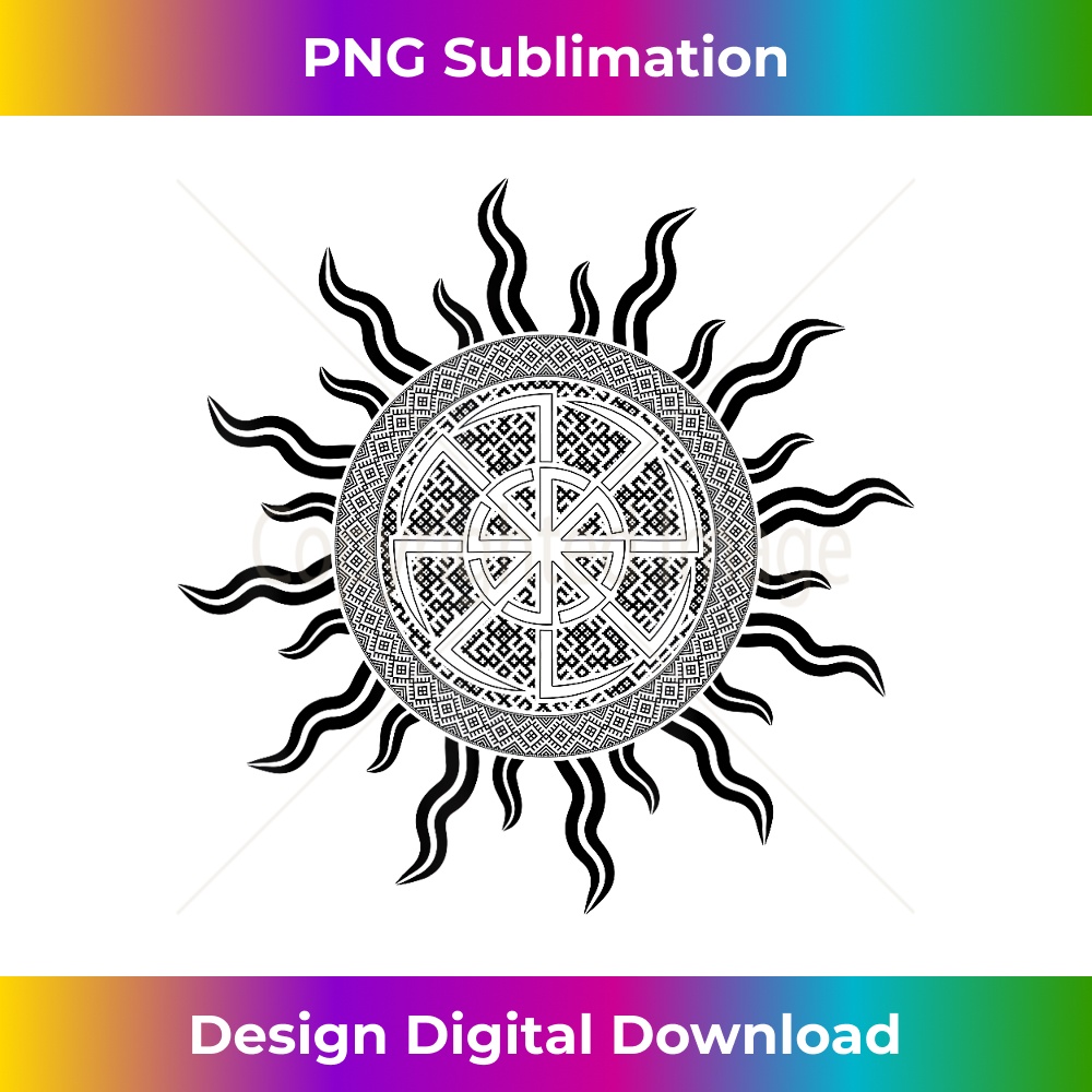 Double Kolovrat Slavic Heritage Sun God Deity Symbol Black - - Inspire ...