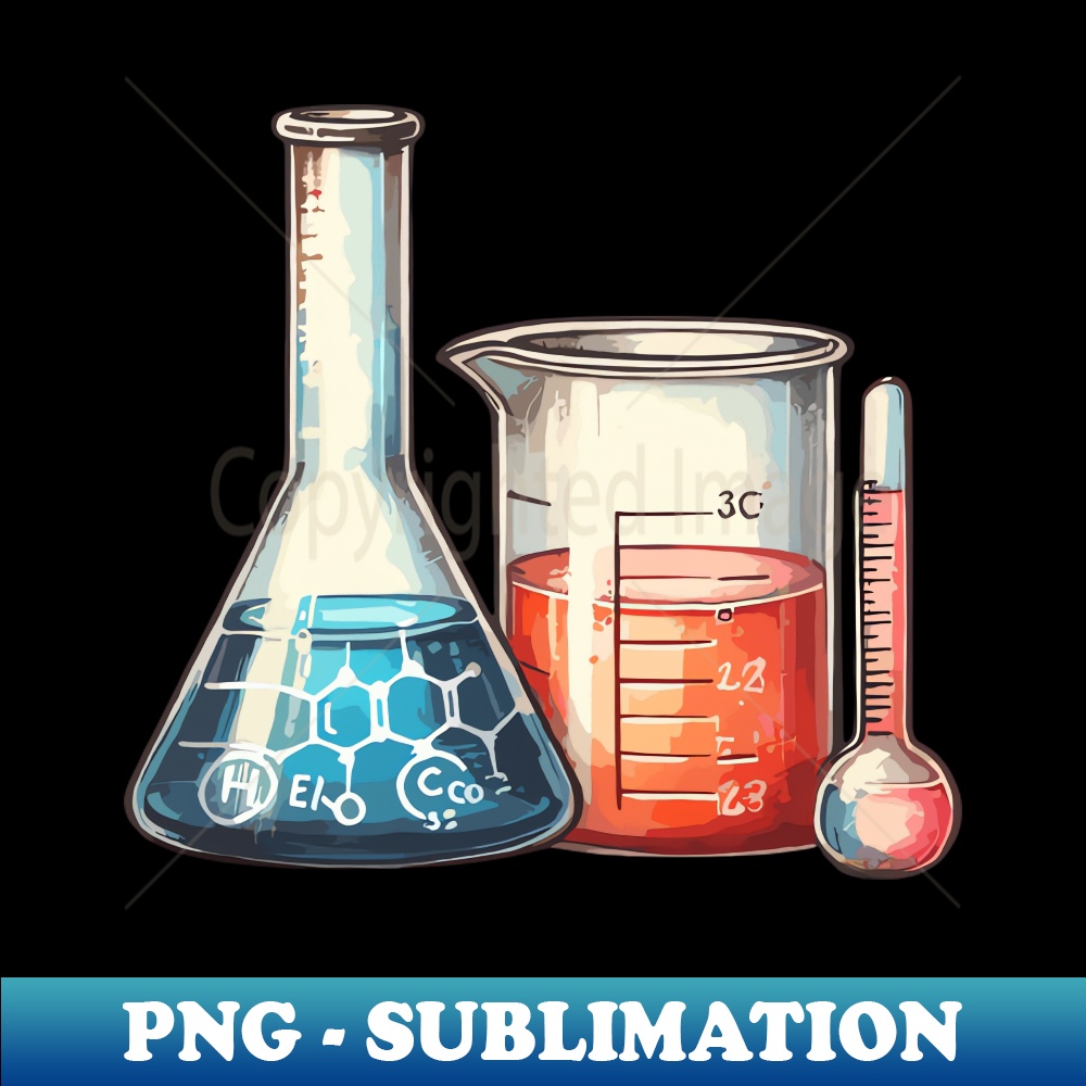 Chemistry Lab Beakers - Special Edition Sublimation PNG File - Inspire ...