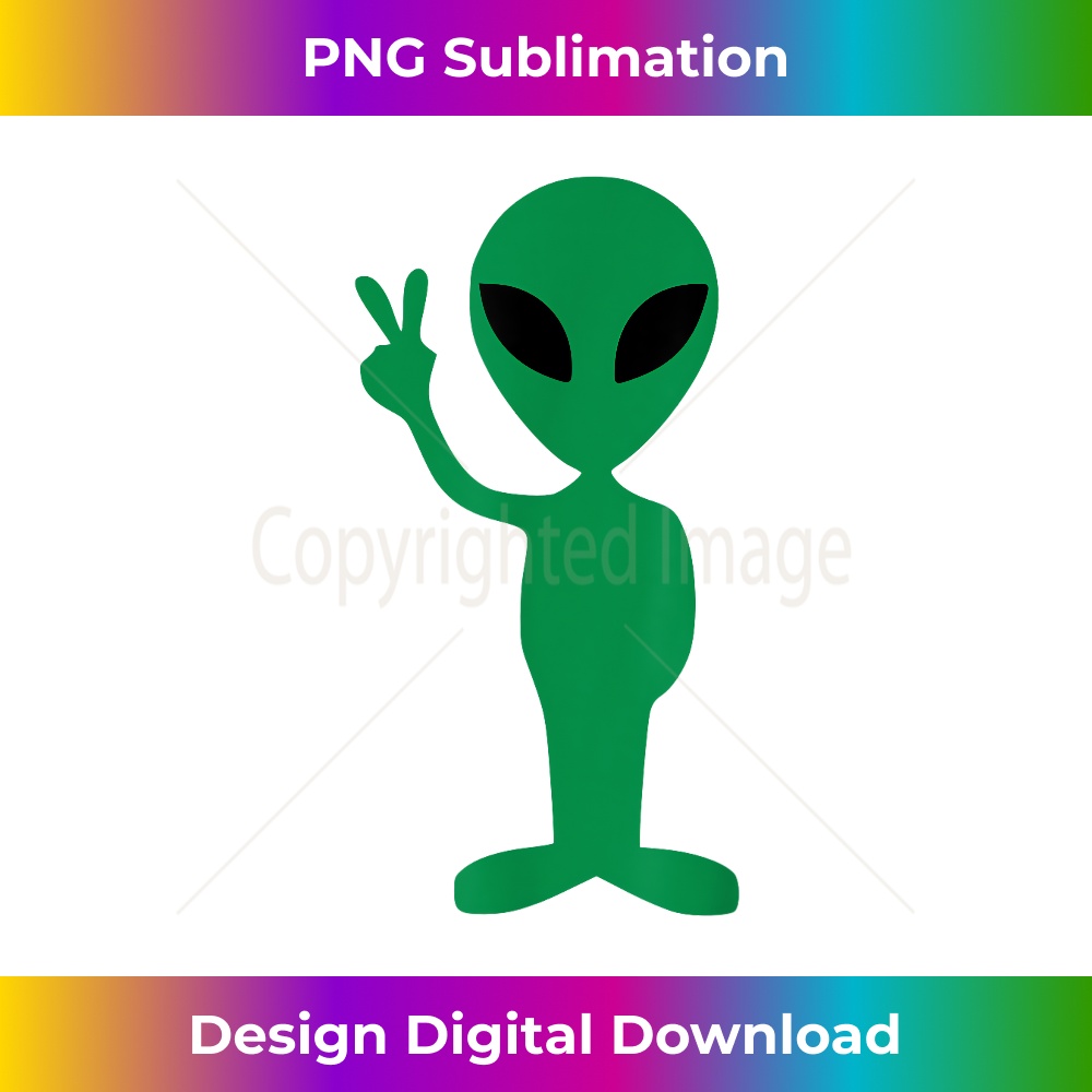 Alien Peace Sign T - Deluxe PNG Sublimation Download - Pione | Inspire ...