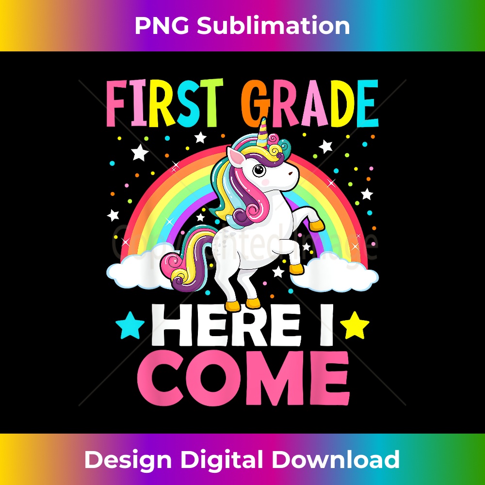 First Grade Here I Come Unicorn Back To School 1st Graders - | Inspire ...
