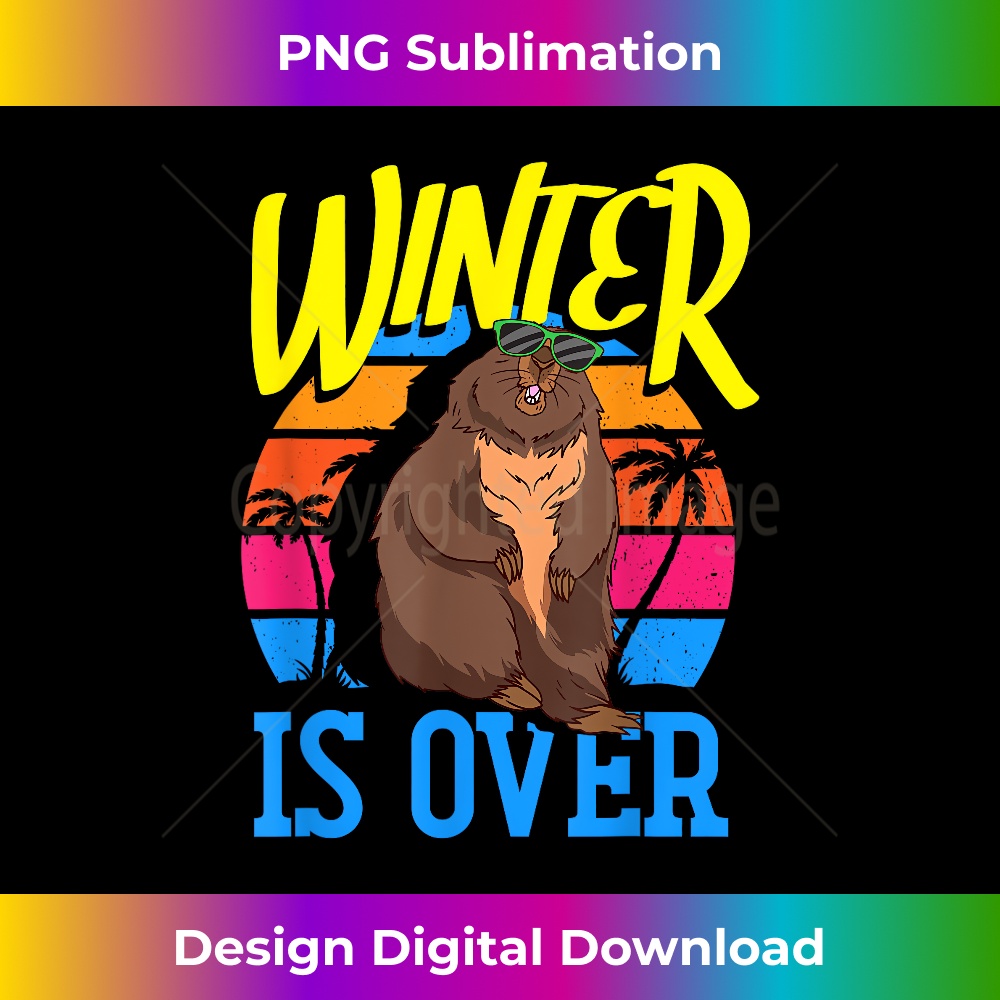 Funny Groundhog Day 80's Winter is Over Toddler Kids Women - | Inspire ...