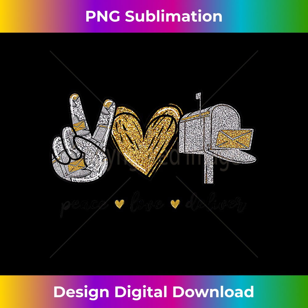 Peace Love Deliver Post Box Cute Postal Worker - Classic Sub | Inspire ...