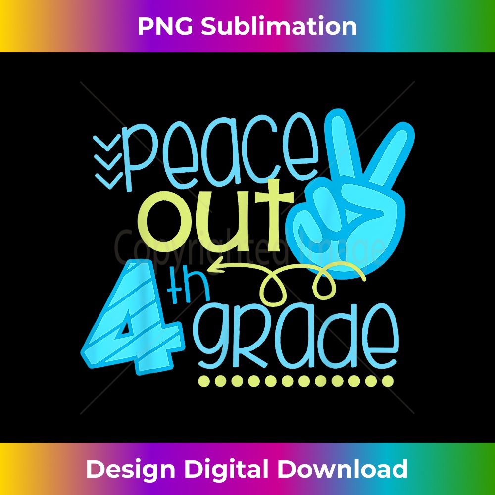 Peace Out 4th Grade Funny End Of School Year Teacher Student | Inspire ...