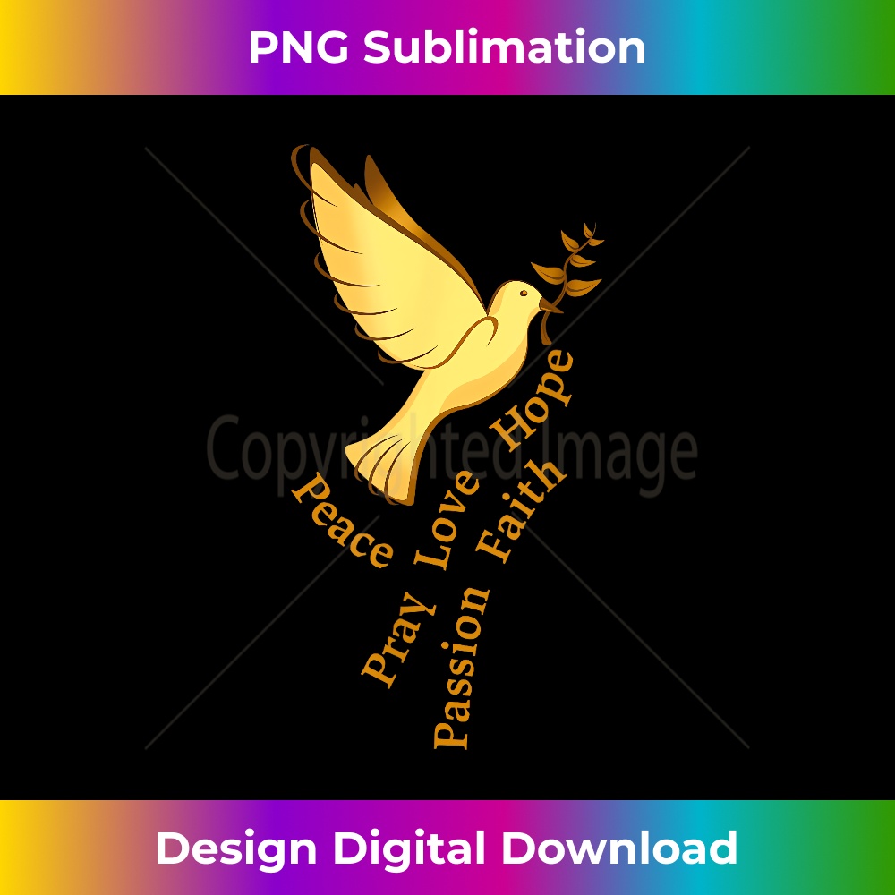 Love Peace Hope Dove With Olive Branch - Bespoke Sublimation | Inspire ...