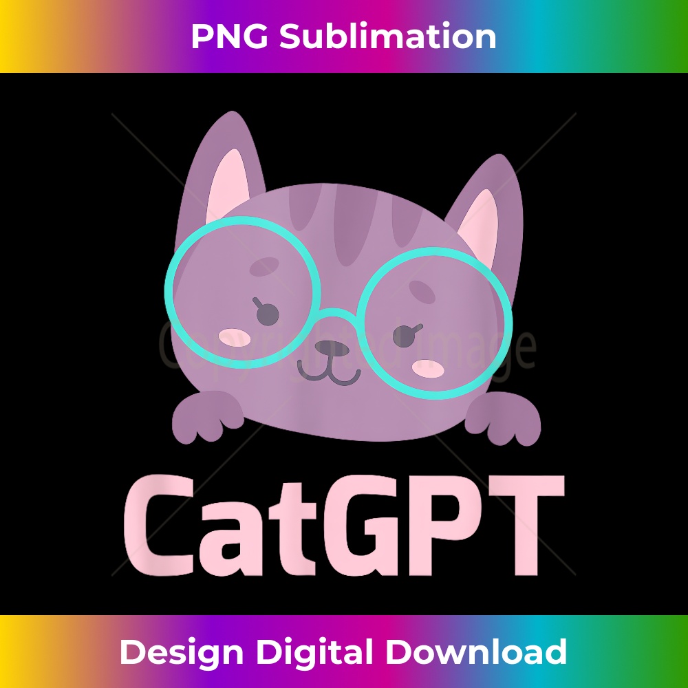 Cat GPT Ai Cat Geek Cat Lovers & Chat GPT Back To School - V | Inspire Uplift