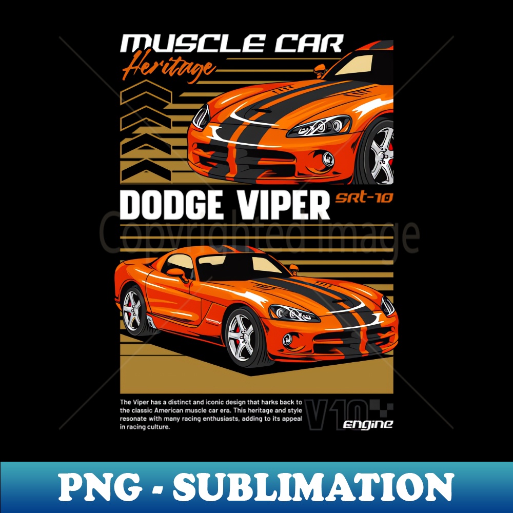 Iconic Viper SRT 10 Car - PNG Transparent Digital Download F | Inspire ...