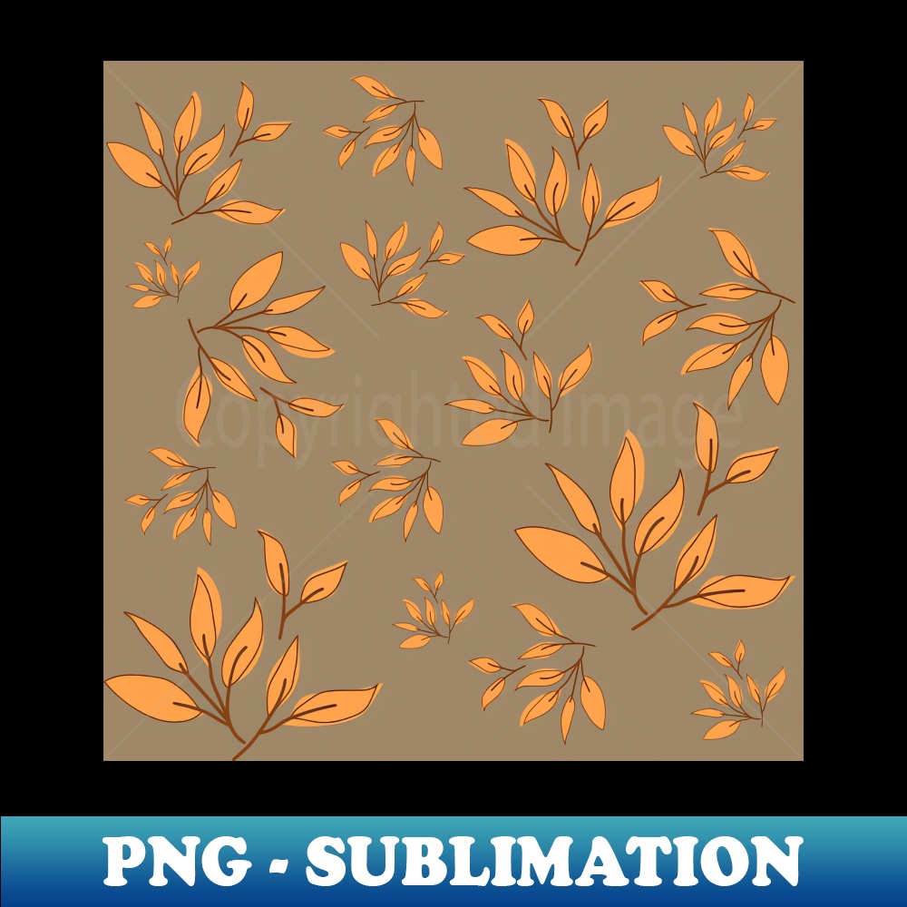 Brown leaves decorative pattern - Premium Sublimation Digita | Inspire ...