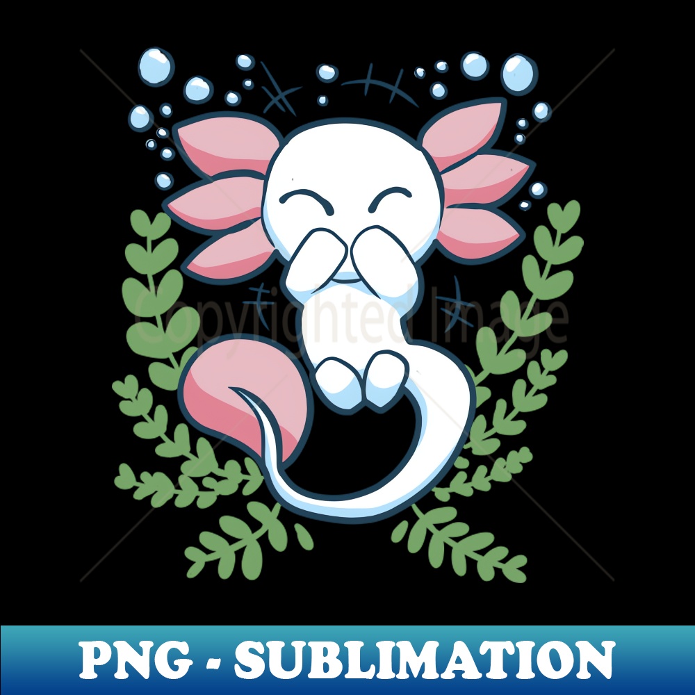 Giggling Axolotl - Cute Axolotl Design - Aesthetic Sublimati | Inspire ...