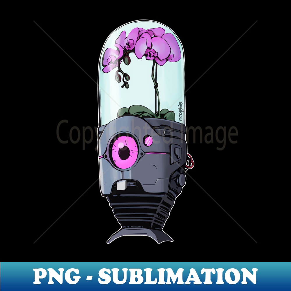 Floral Head Robot - Digital Sublimation Download File - Unlo | Inspire ...
