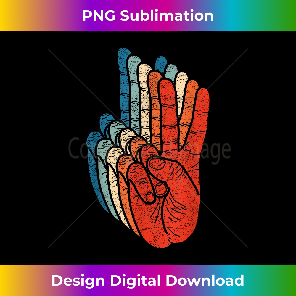 Peace Sign Hand Sign Language ASL Grunge Cool Handsign - Fut | Inspire ...