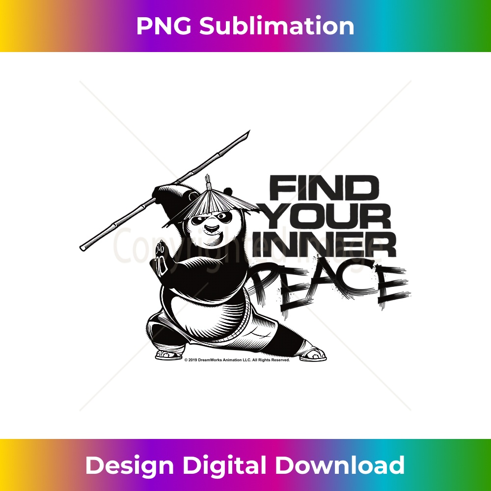 Kung Fu Panda Find Your Inner Peace Portrait Long Sleeve - E | Inspire ...