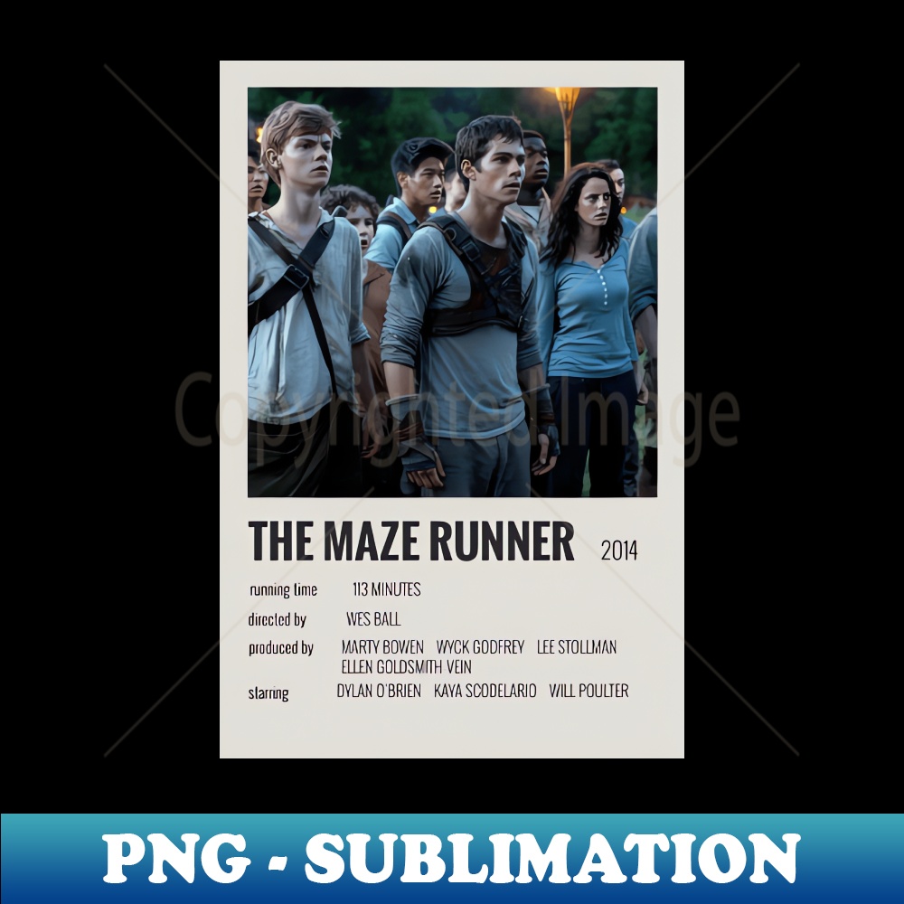 The Maze Runner Poster - Instant PNG Sublimation Download - | Inspire ...