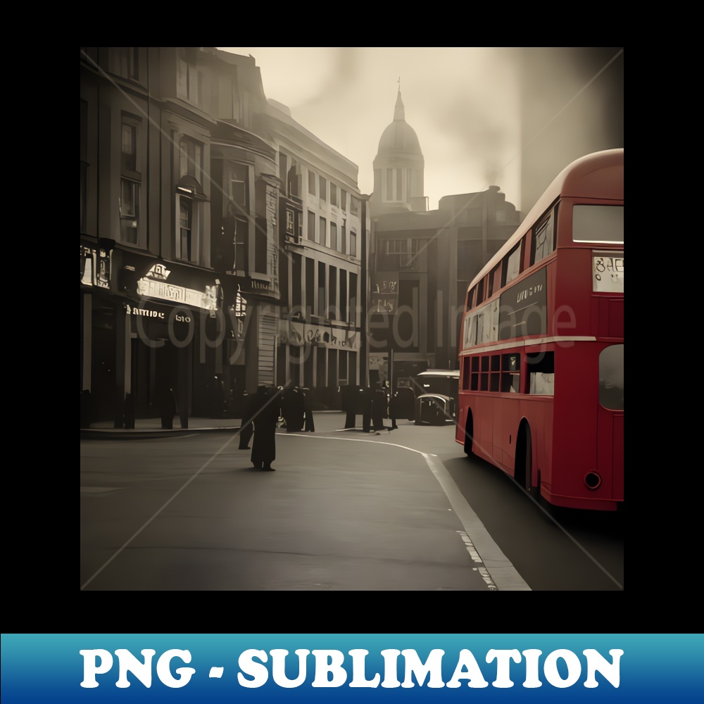 London Bus - Special Edition Sublimation PNG File - Transfor | Inspire ...