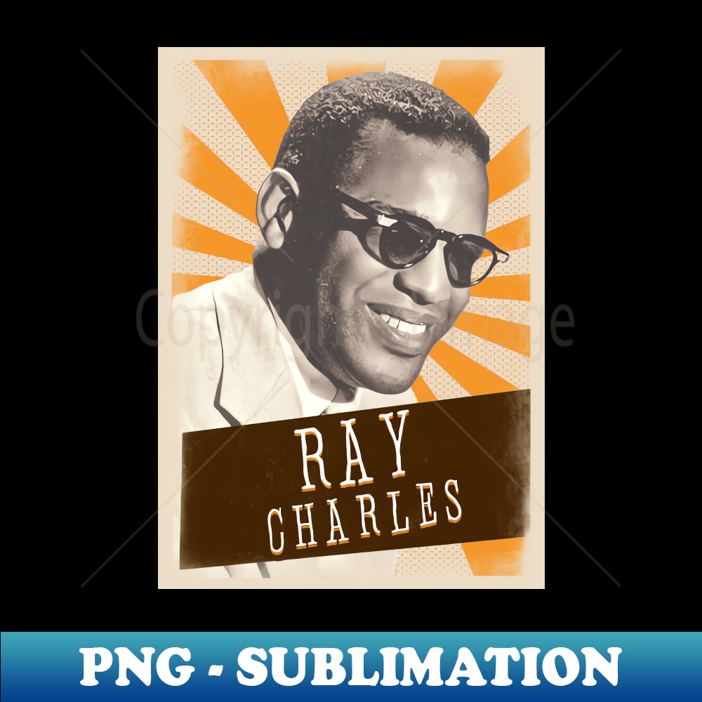 Vintage Asthetic Ray Charles 80s - PNG Transparent Sublimati | Inspire ...