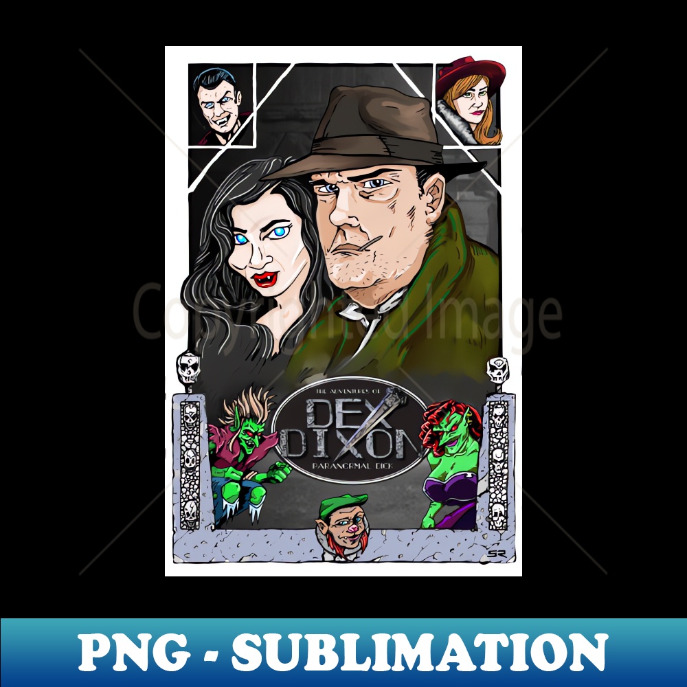 Dex Dixon Poster Art - PNG Transparent Sublimation Design - - Inspire ...