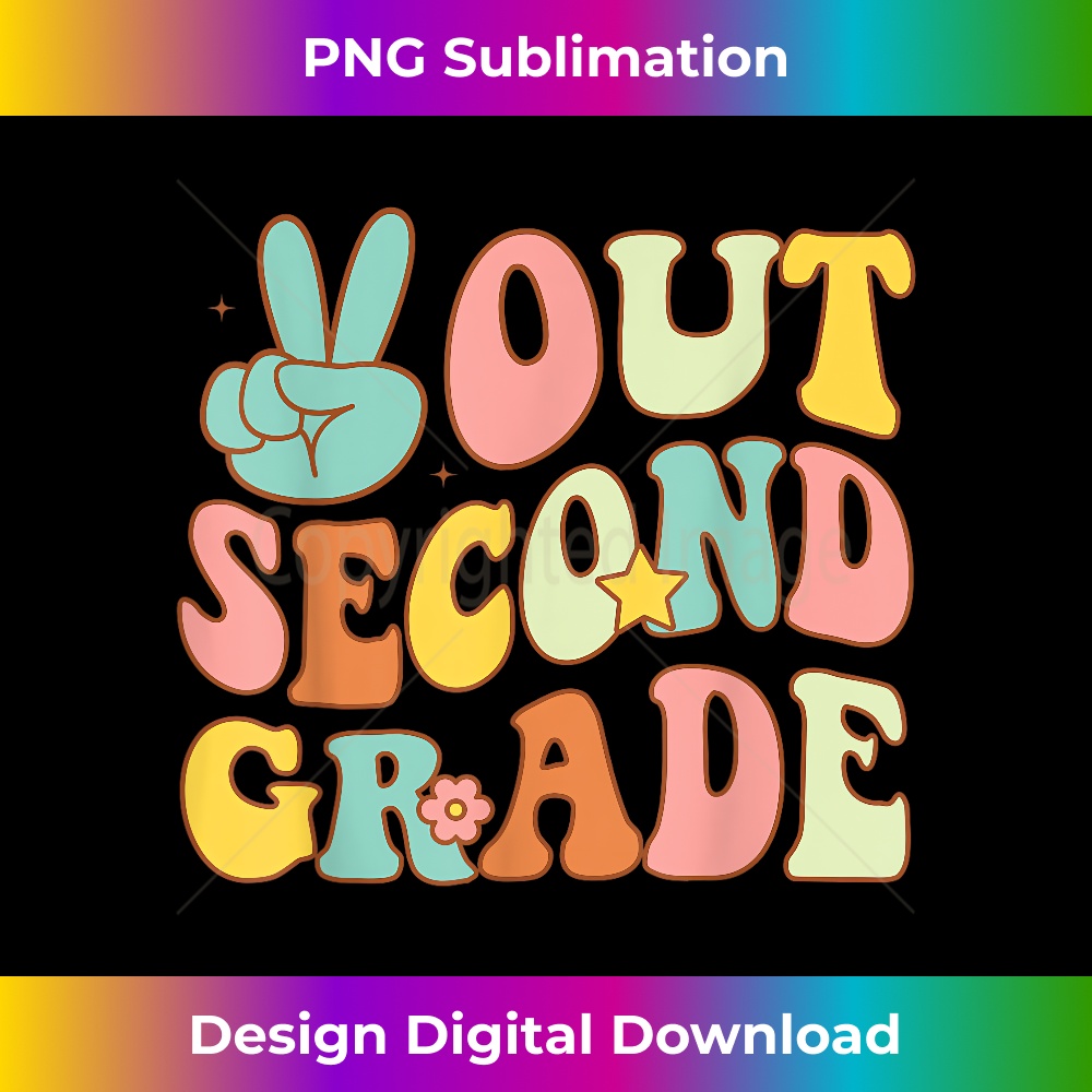 Peace-Out Second Grade Groovy Last Days School 2nd Grade - M | Inspire ...