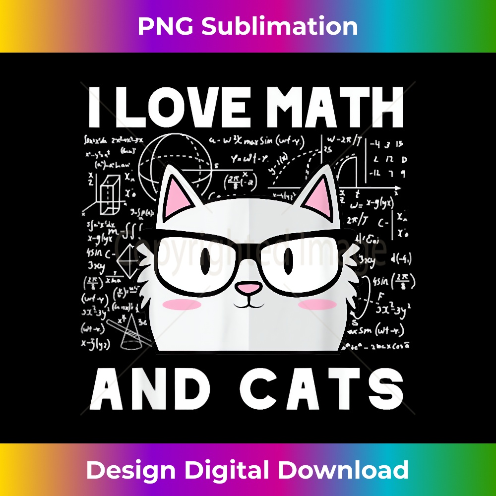 I Love Math And Cats, Funny Mathematics Teacher, Cat Lovers | Inspire ...