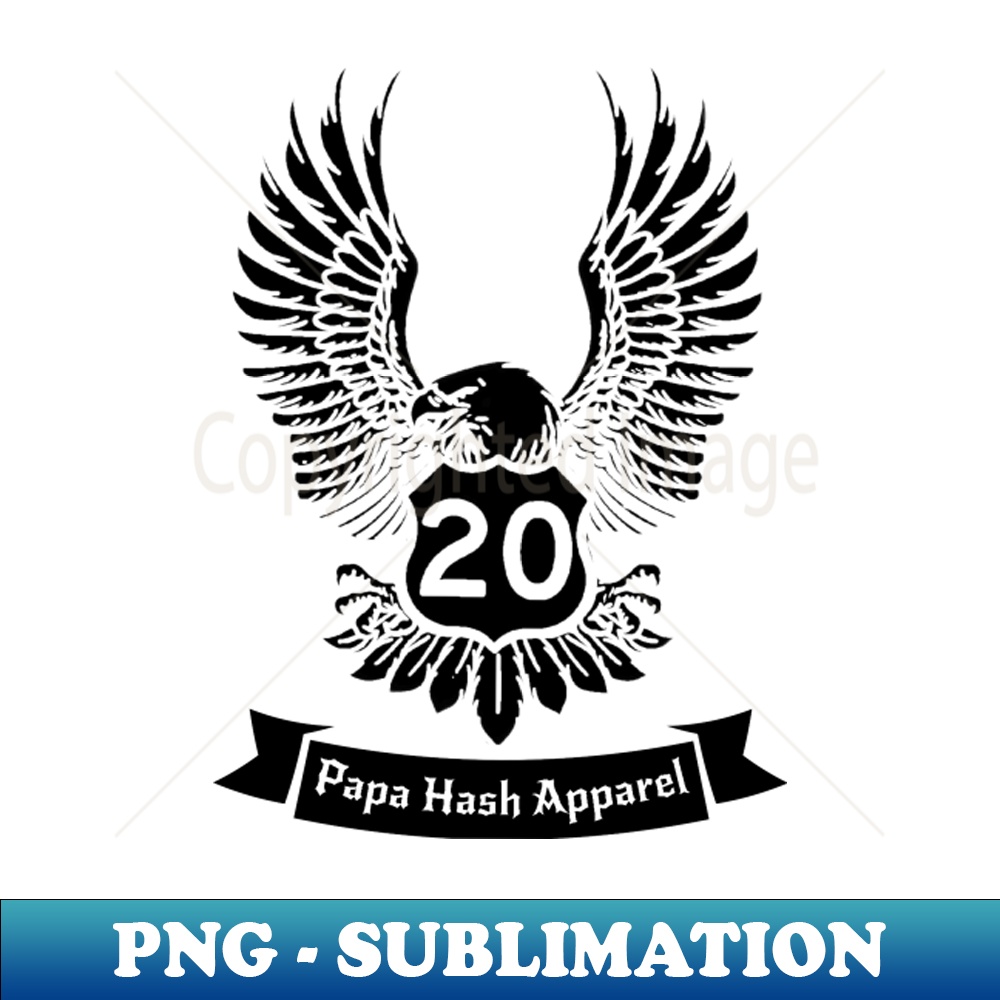 Papa Hash Apparel 20 Eagle - PNG Transparent Sublimation Fil | Inspire Uplift