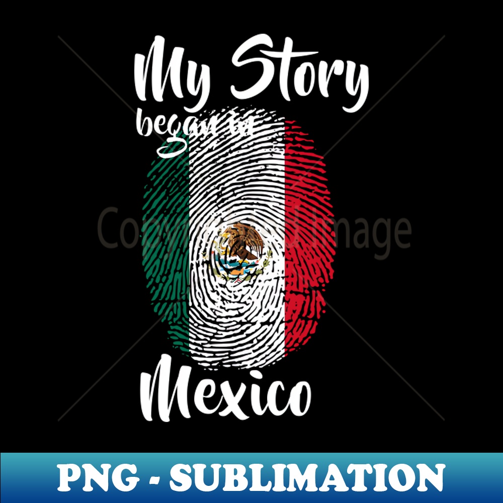 Mexico Flag Fingerprint My Story DNA Mexican - PNG Sublimati - Inspire ...