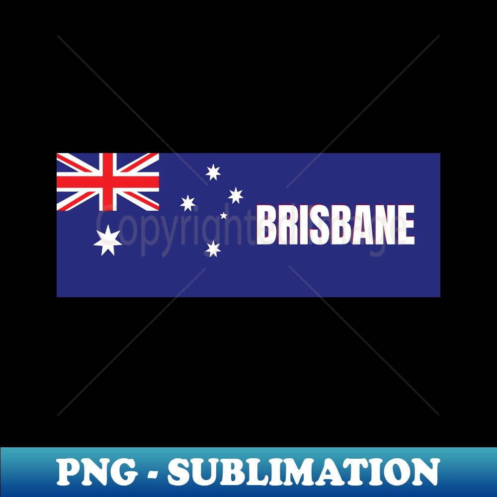 Brisbane City in Australian Flag - PNG Transparent Sublimati | Inspire ...