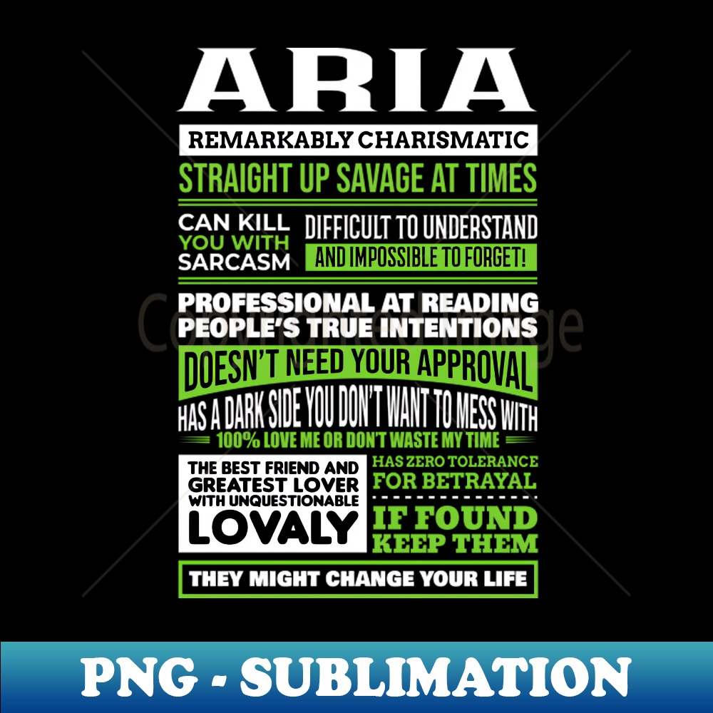 Aria - Unique Sublimation PNG Download - Perfect for Sublima | Inspire Uplift