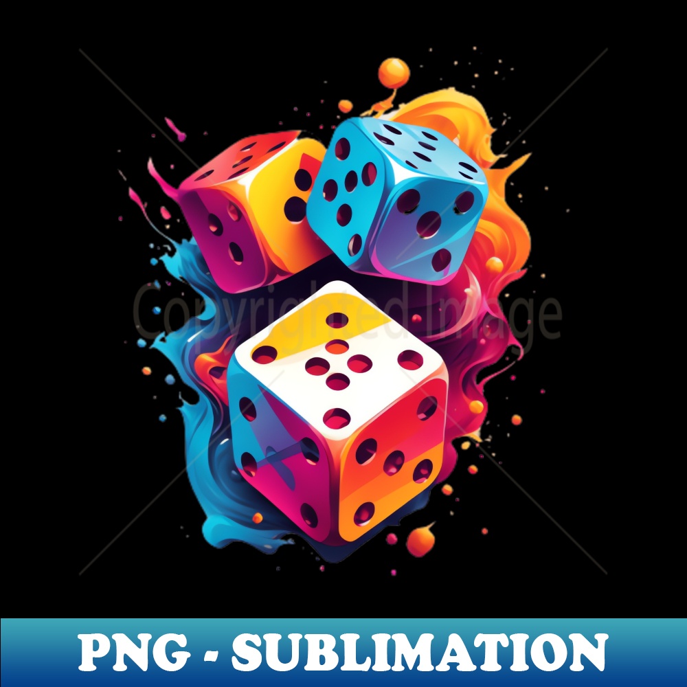 colourful dice - Digital Sublimation Download File - Revolut | Inspire ...