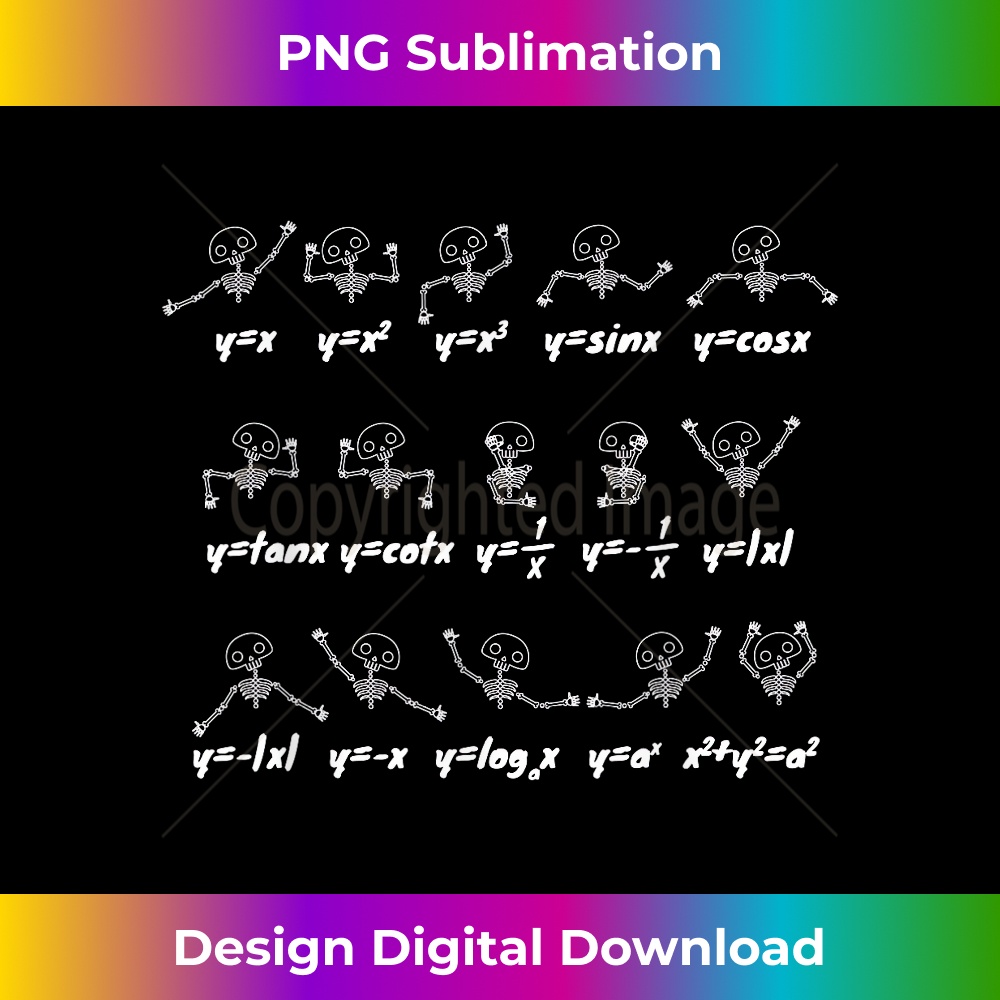 Algebra Dance Funny Graph Math Equation Halloween Skeleton - | Inspire ...