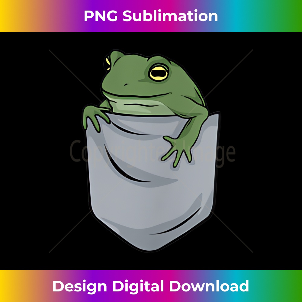 Frog Pocket for a Frog Fan Tank Top - Sophisticated PNG Subl | Inspire ...