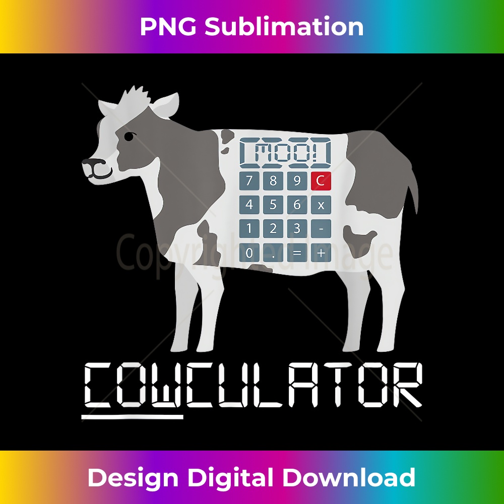 Cowculator Math Calculator Funny Cow Moo - Sleek Sublimation | Inspire ...