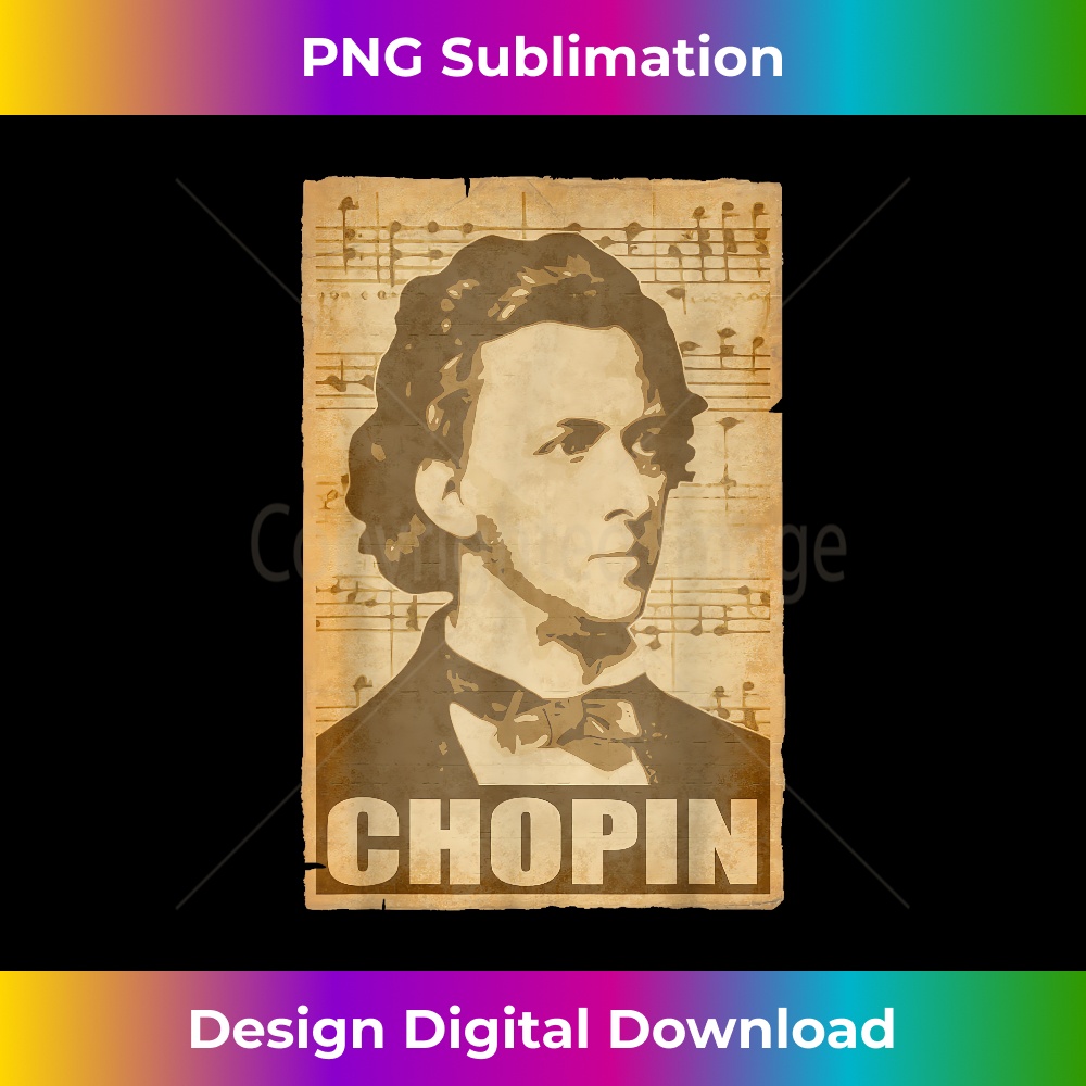 Frederic Chopin Vintage Torn Composer Poster - Classic Subli | Inspire Uplift